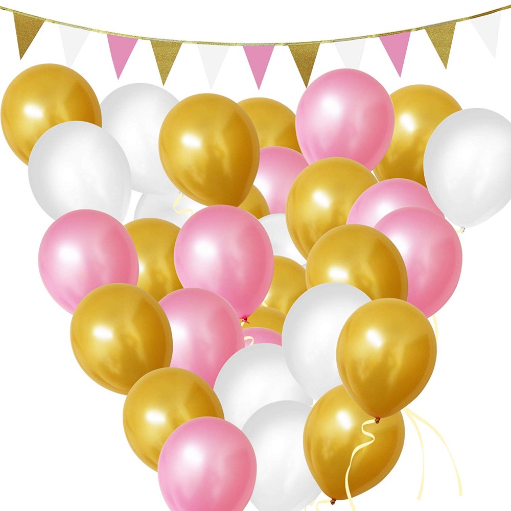 10 Ballons rose clair